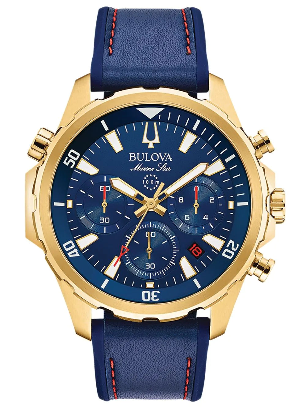 Bulova 97B168 Marine Star Chronograph 43mm 10ATM – The Time Treasures